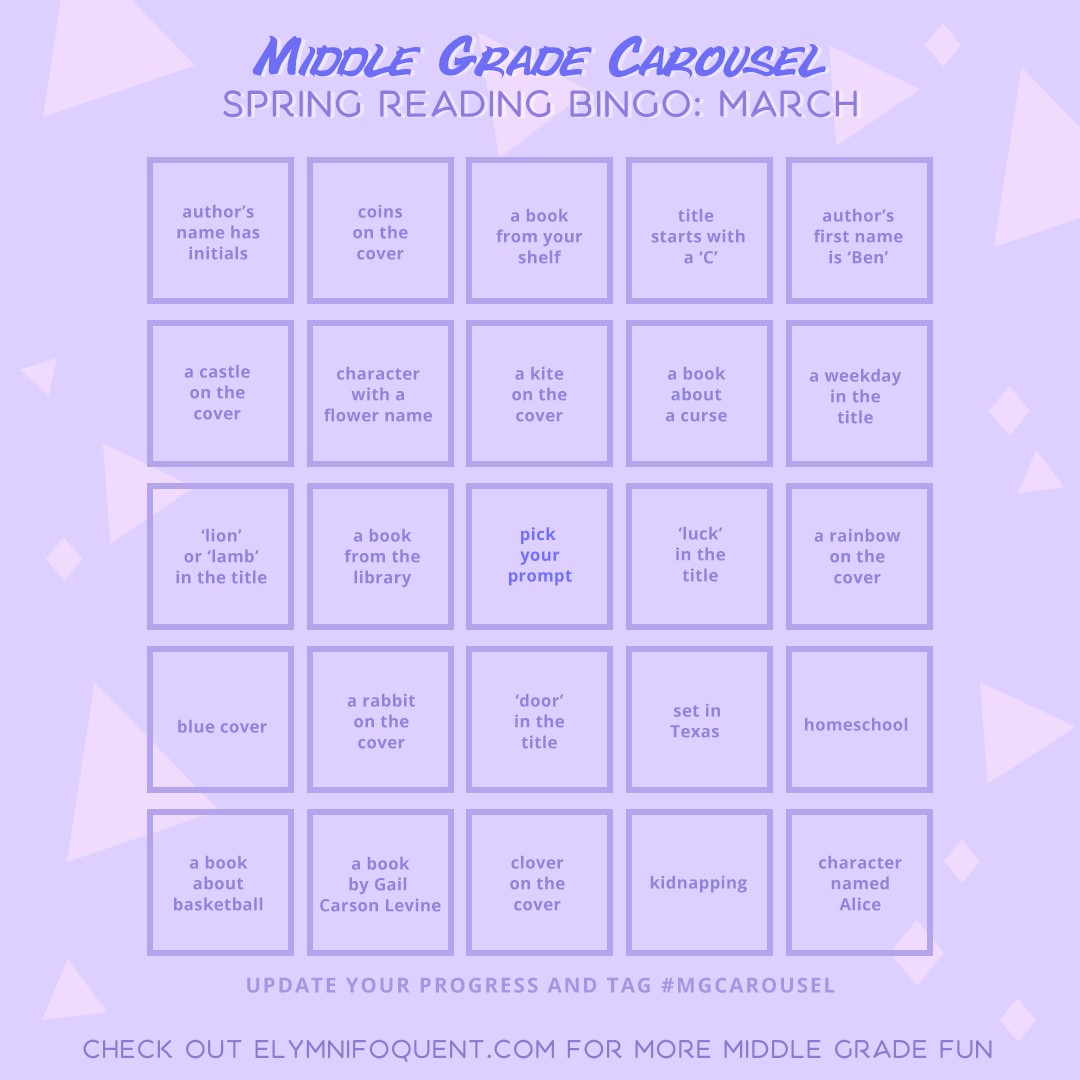 #MGCarousel – Spring Reading Bingo – Middle Grade Carousel