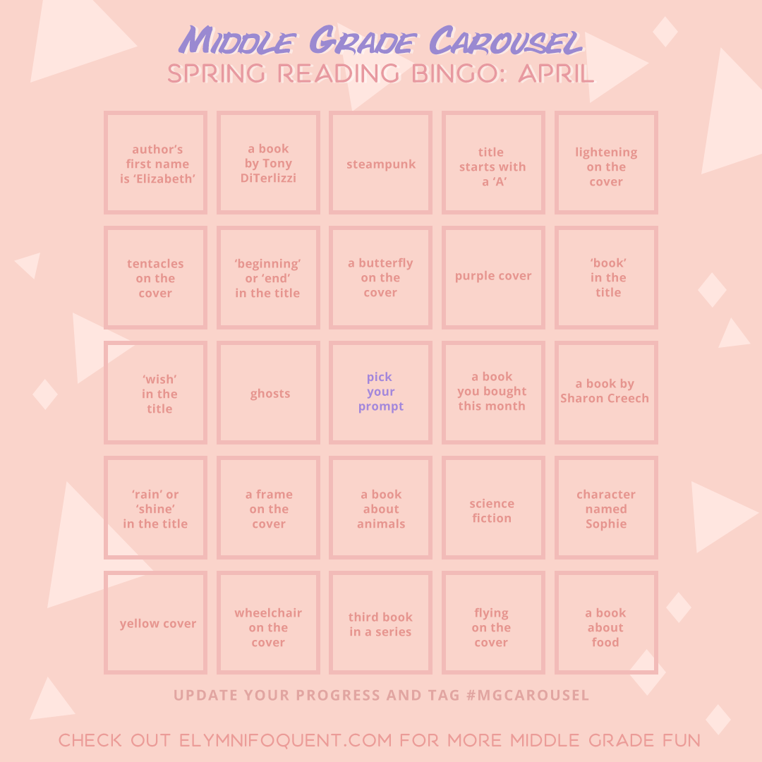 #MGCarousel – Spring Reading Bingo – Middle Grade Carousel