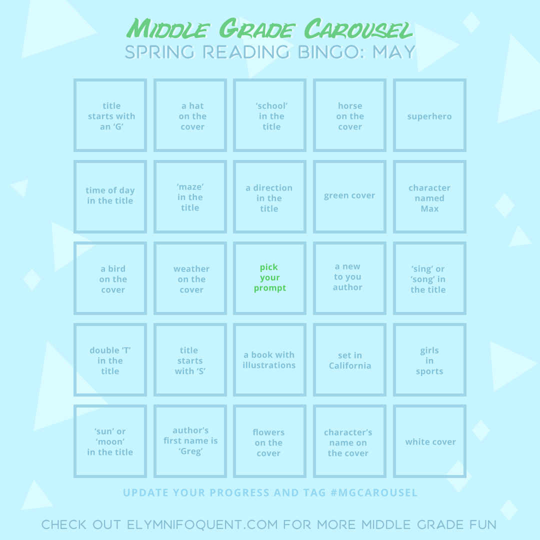 #MGCarousel – Spring Reading Bingo – Middle Grade Carousel