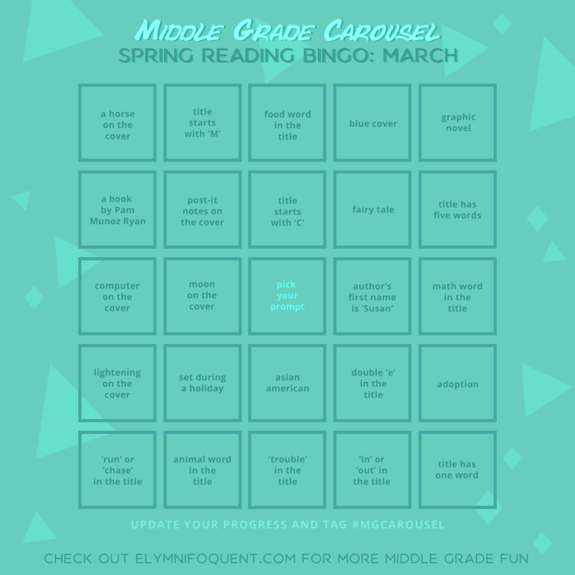 #MGCarousel – Spring Reading Bingo – Middle Grade Carousel